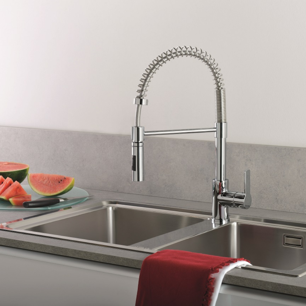 Miscelatore Lavello Monoforo Con Canna Orientabile Red Paffoni ...