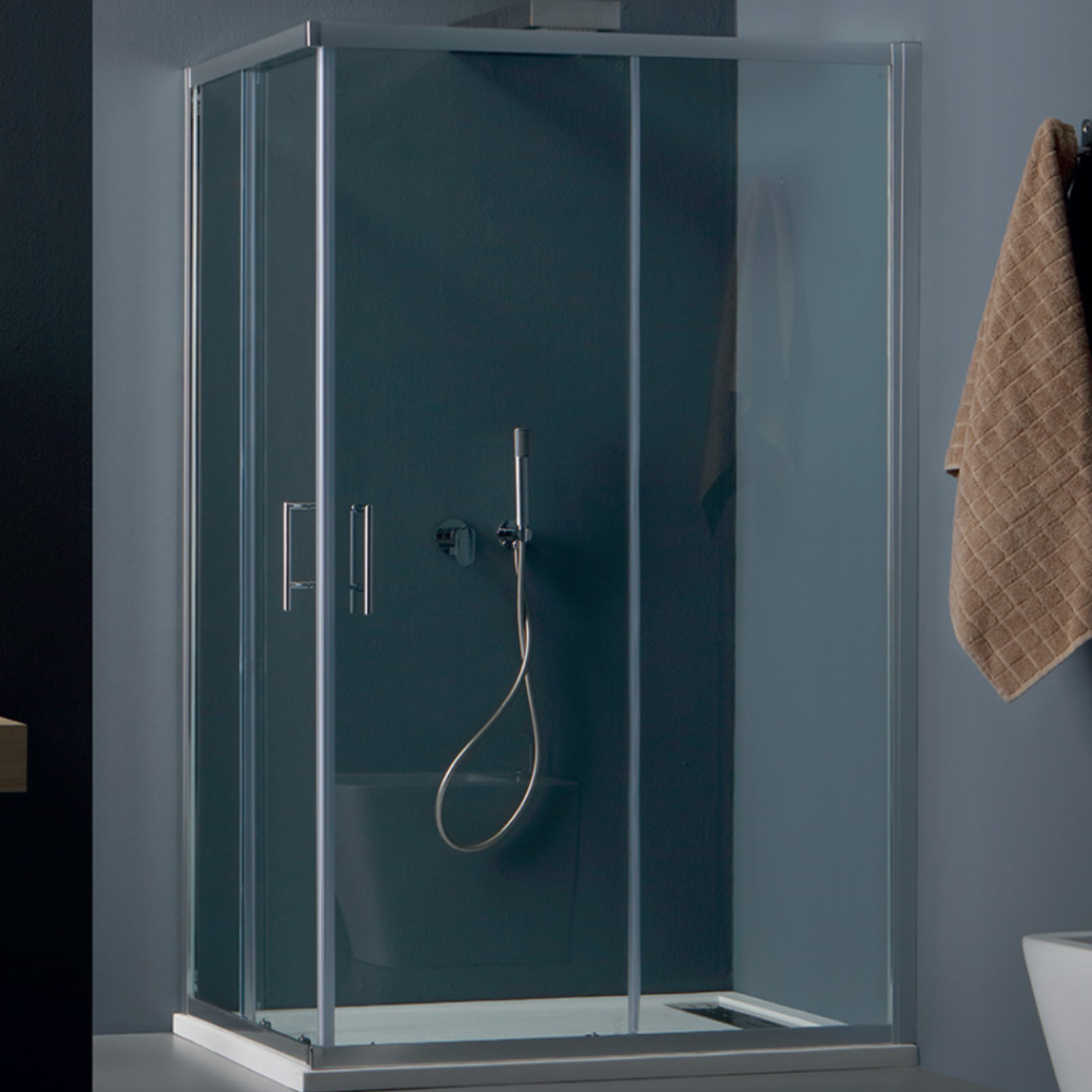 Box Doccia Rettangolare Con Apertura Angolare Porte Scorrevoli Eco ...